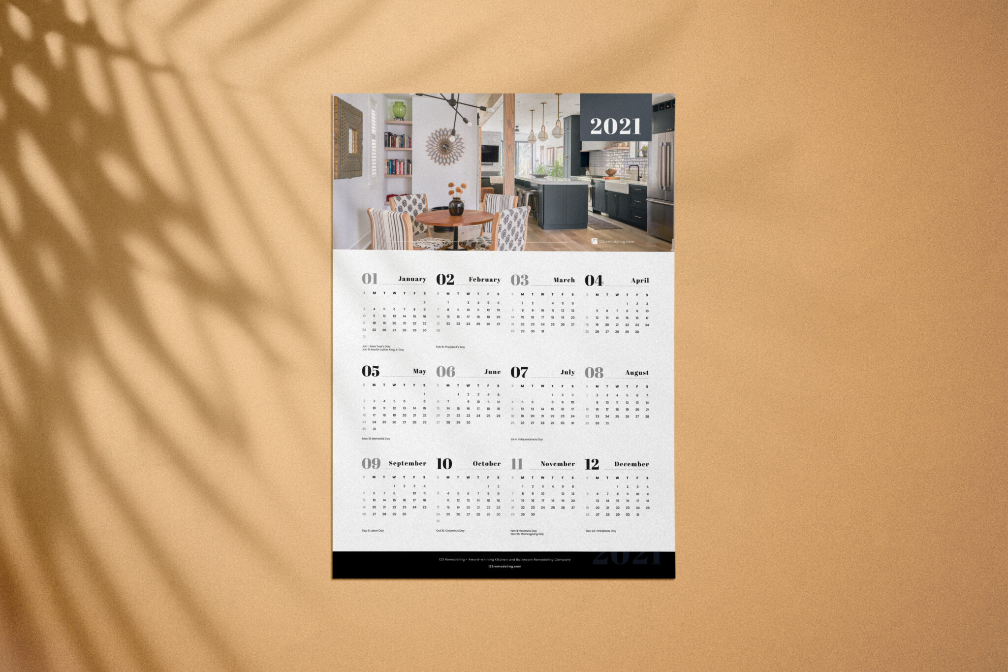 Free 2021 Calendar by 123 Remodeling | 123 Remodeling